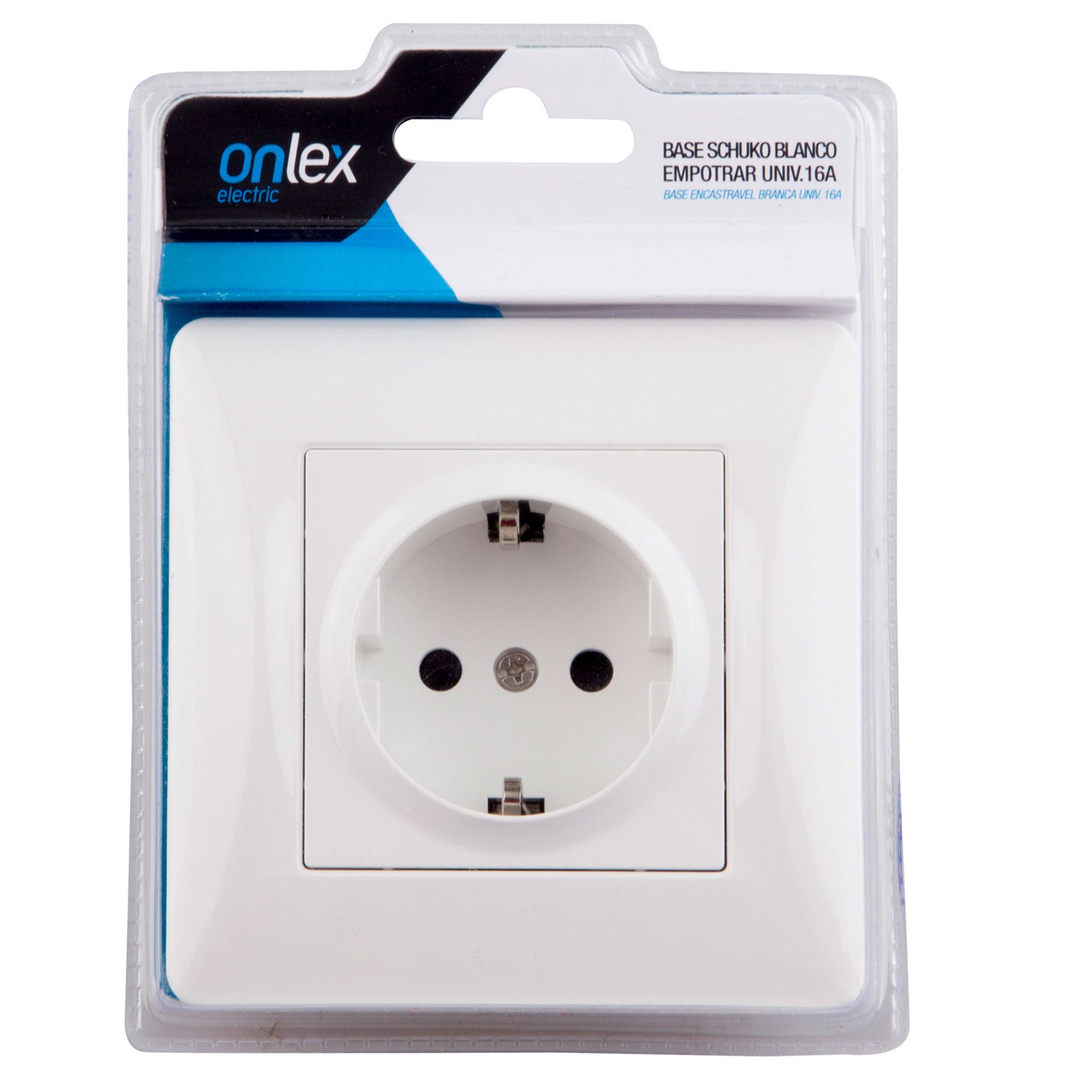 Tomada Schuko Encastrar Universal Branco 16A :: compratudonline